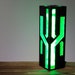 Cyber Futuristic Night Lamp | Neon Inclined Lines | Sci-fi Contemporary ...