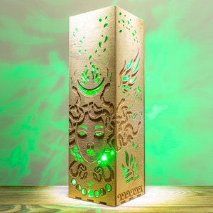 Medusa Lamp | Greek Mythology | RGB Light Color Changing | Gaming Decor ...
