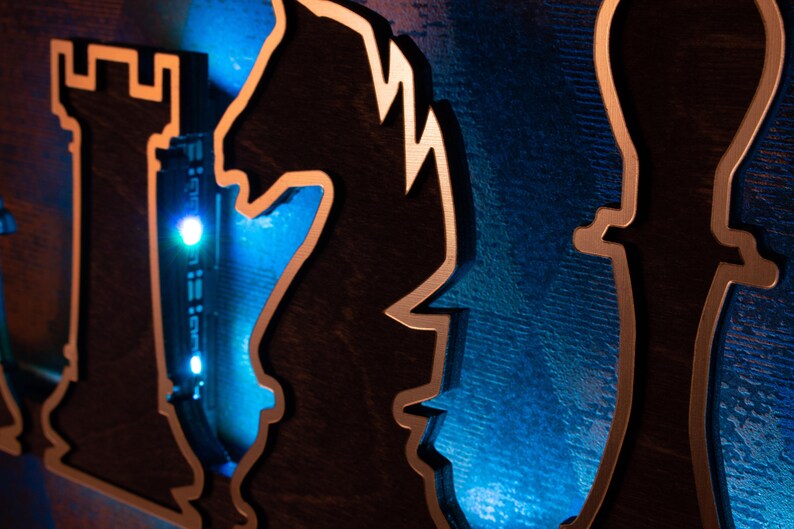 Chess Lamp Decoration Night Lamp/light Interior Wall - Etsy