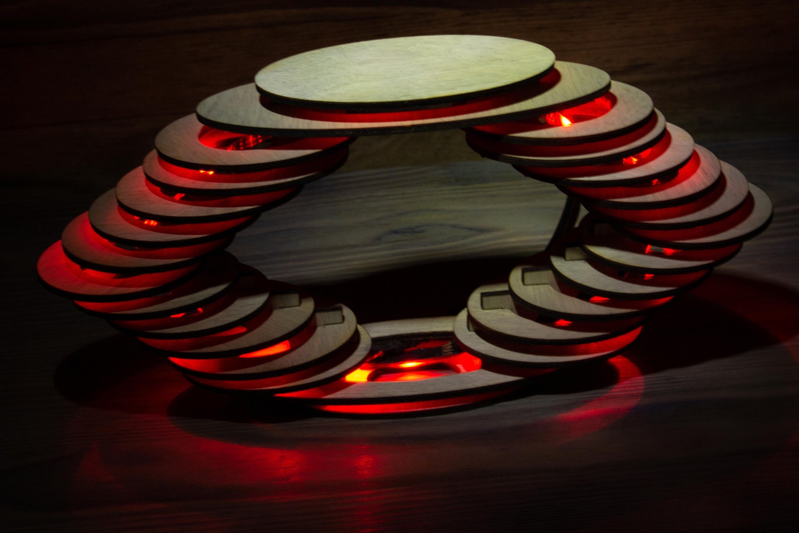 Futuristic Spiral Ellipse Shape Lamp Sci-fi Punk Style LED | Etsy UK