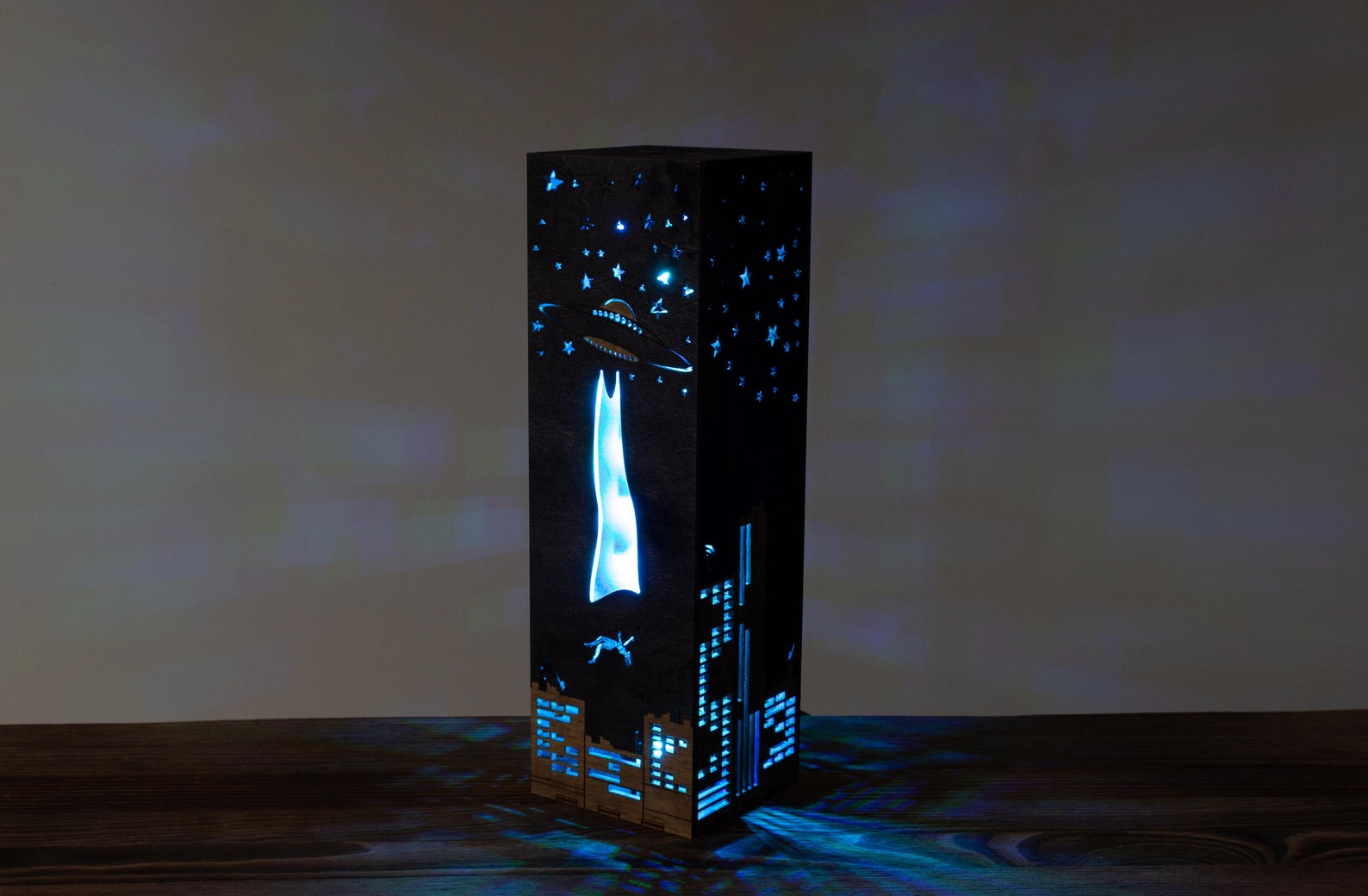 UFO Alien Night Lamp Alien Abduction Scene Lamp Neon Light - Etsy