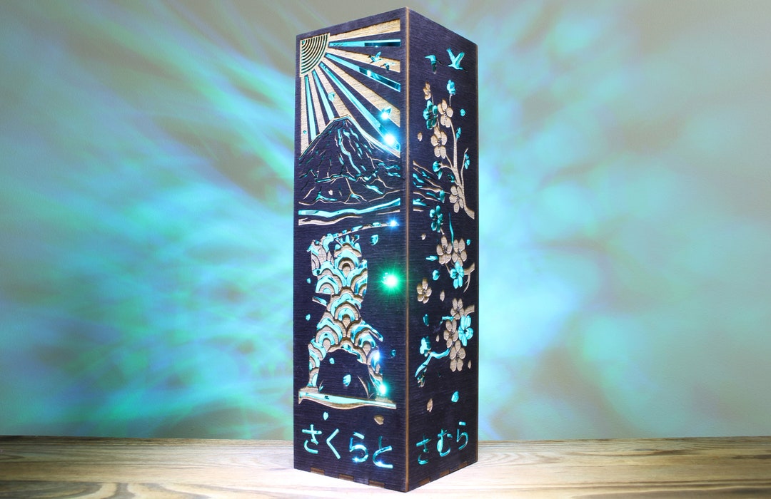 Japanese Style Wood Table Lamp | Japanese Decoration for Home ...