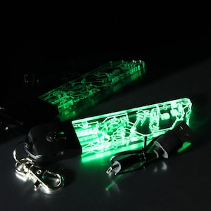 Futuristic Cyber LED Keychain | Different Designs - Circuit Board ...