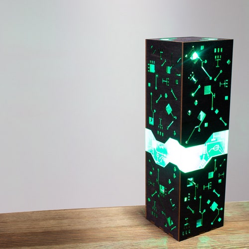 Cyberpunk Night Lamp Rectangular Prism Shape Sci-fi - Etsy