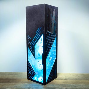 Circuit Board Lamp | Cyber Style Decoration Lamp RGB LED | Handmade ...
