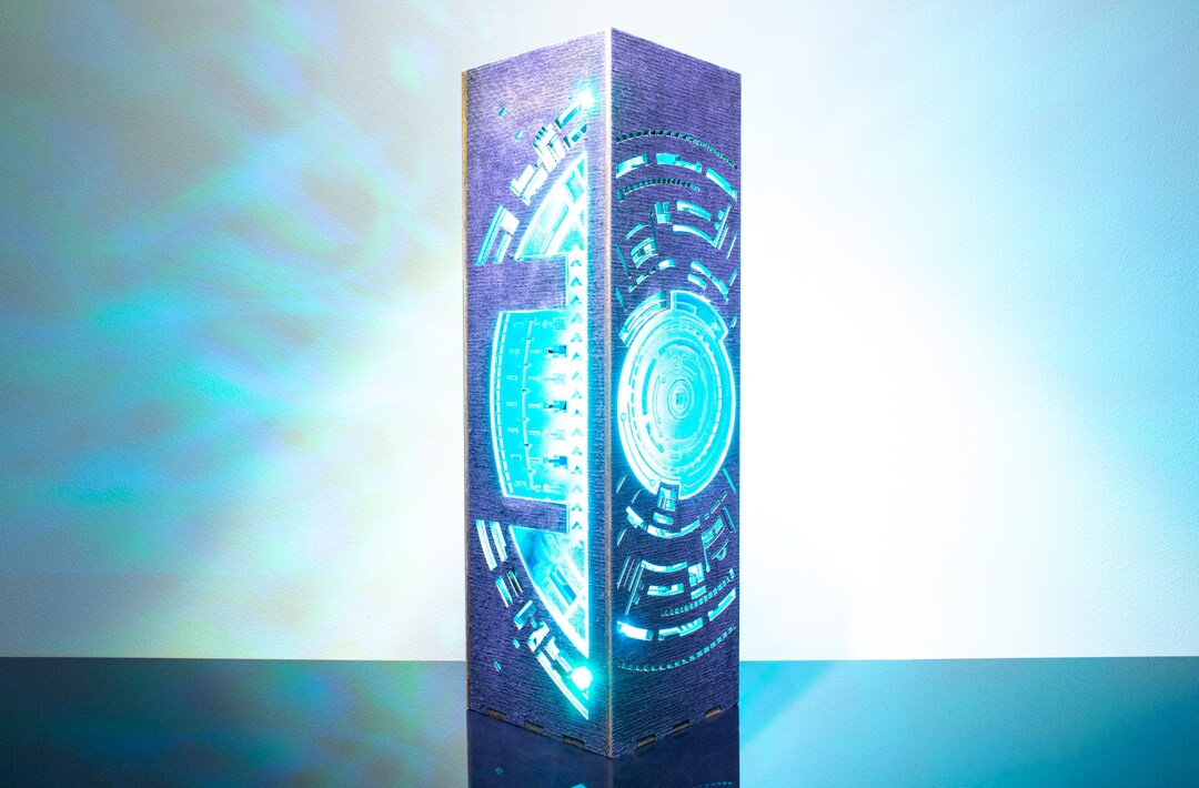 Round Circuit Board Lamp | Cyberpunk Style Night Lamp | Lantern Gift ...