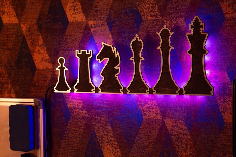 Chess Lamp Decoration Night Lamp/light Interior Wall - Etsy