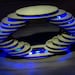 Futuristic Spiral Ellipse Shape Lamp Sci-fi Punk Style LED RGB Lamp ...