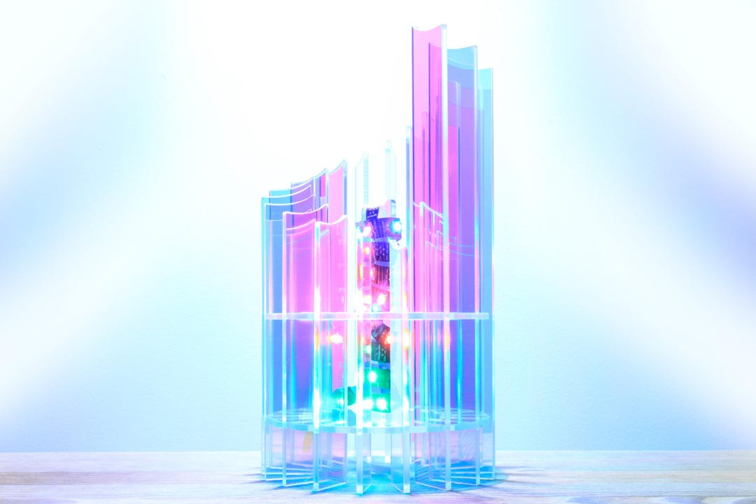 Iridescent Color Changing Lamp | Sci-fi Cyberpunk Style LED RGB Lamp ...