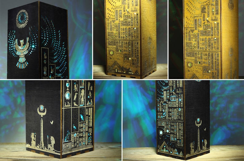 Egyptian Mythology Night Lamp | Egyptian - Deities, Pyramids ...