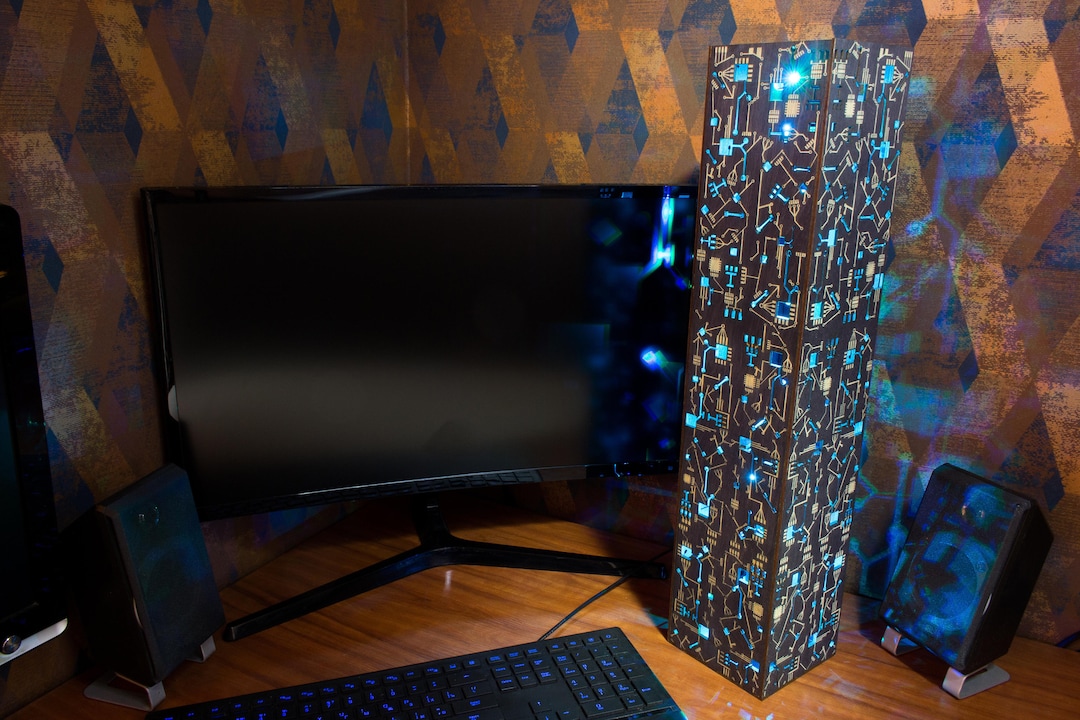 Cyber XXL Large Night Lamp | Rectangular Prism Shape | Sci-fi Punk ...