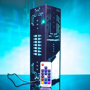 Circuit Board Desk Lamp | Cyber Style Night Light | Lantern Gift for ...