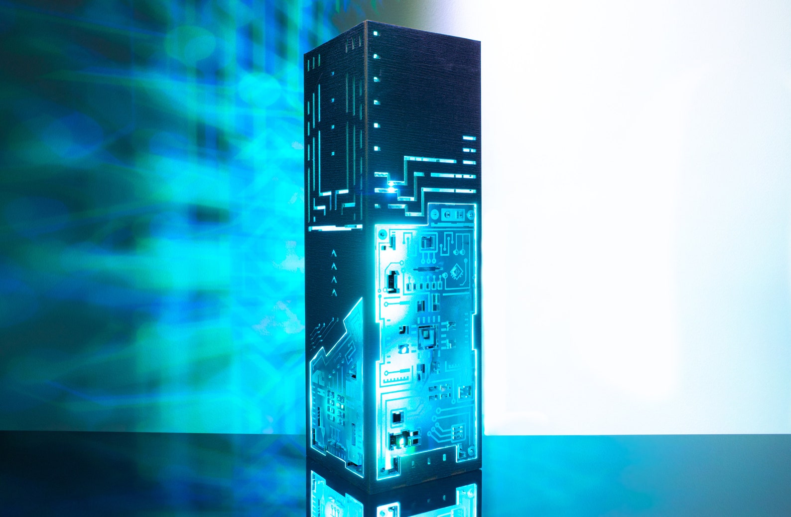 Circuit Board Desk Lamp | Cyber Style Night Light | Lantern Gift for ...