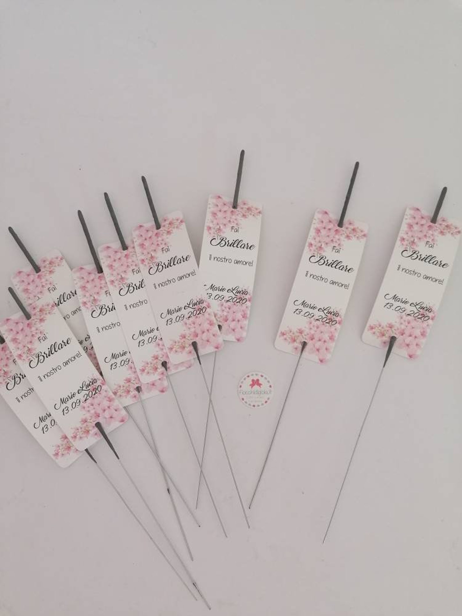 Scintille stelline scintillanti fiaccole con etichette fiori - Etsy Italia