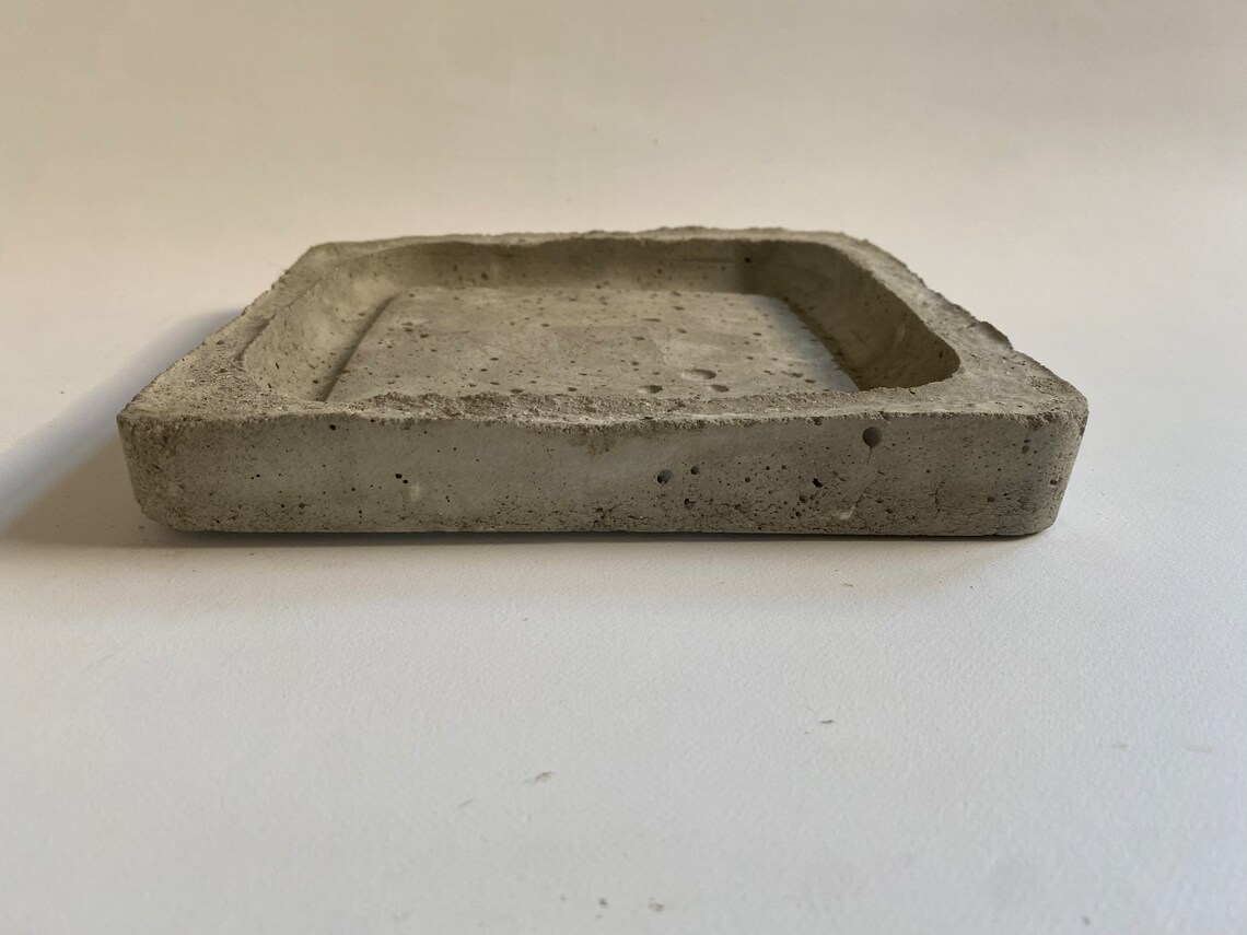 Concrete Square Tray for an Industrial or Minimal Decor, Housewarming ...