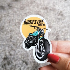 Biker Motorcycle Decal Sticker, Motorcycle Sticker, Harley Bike Laptop ...