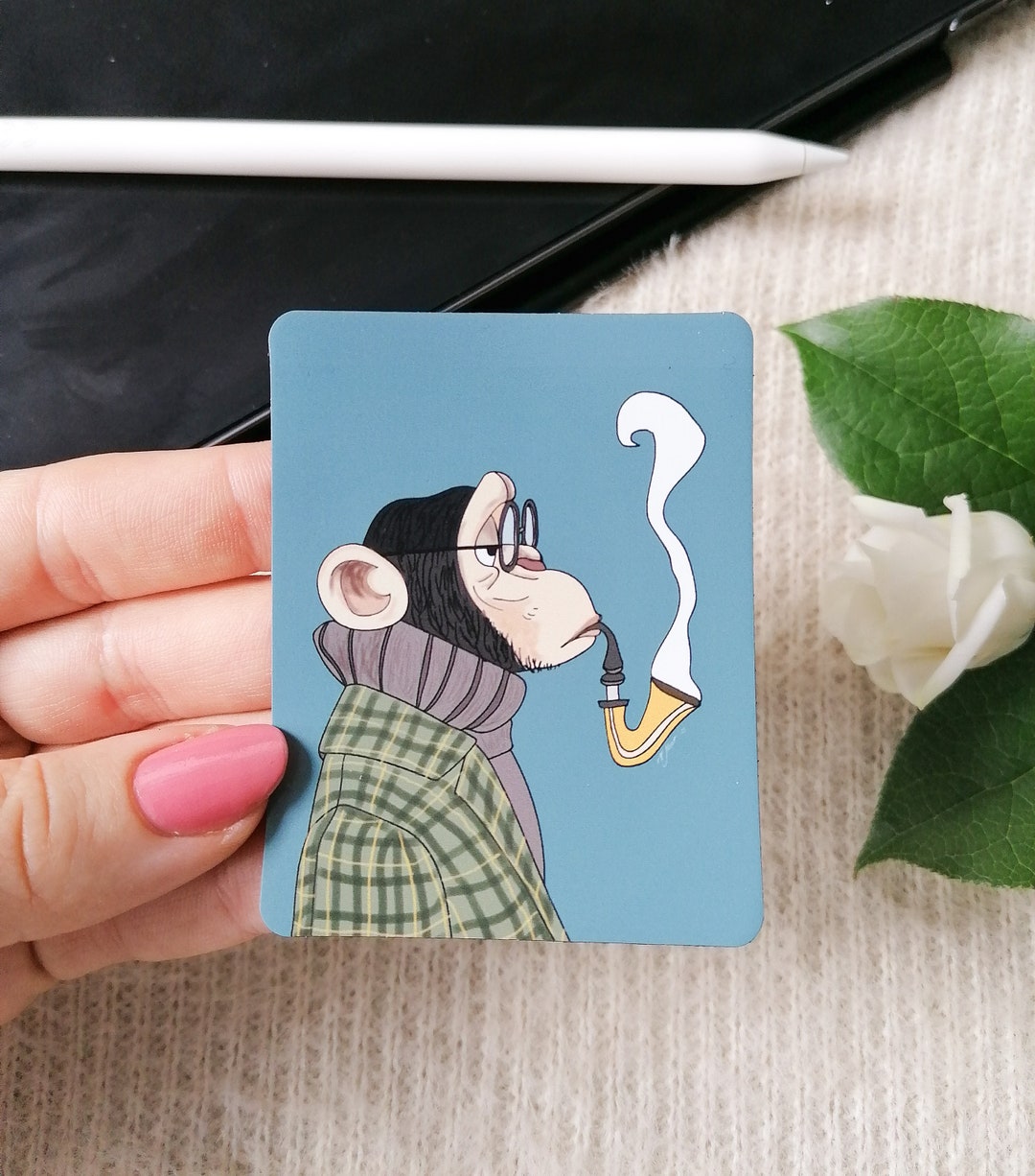 Cute Monkey Magnet, Monkey in a Suit, Sophisticated Monkey Magnet ...