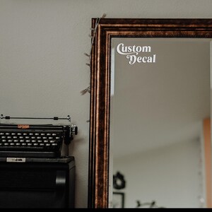 Custom Wedding Mirror Decal, Personalized Vinyl Sticker, Party Decor - Etsy