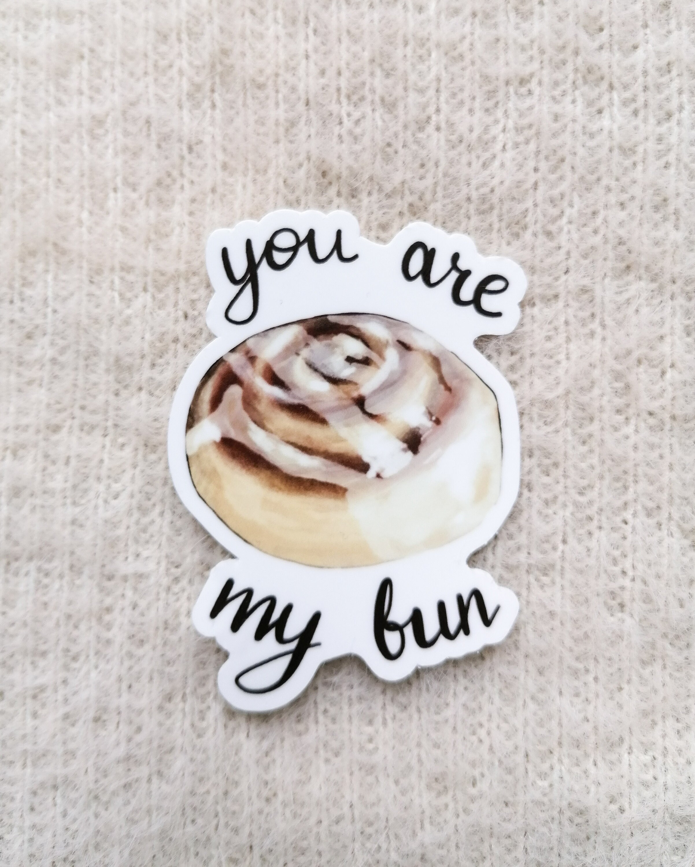 Cinnabon Sticker, Food Sticker, Love Laptop Decal, Cinnamon Bun Sticker ...