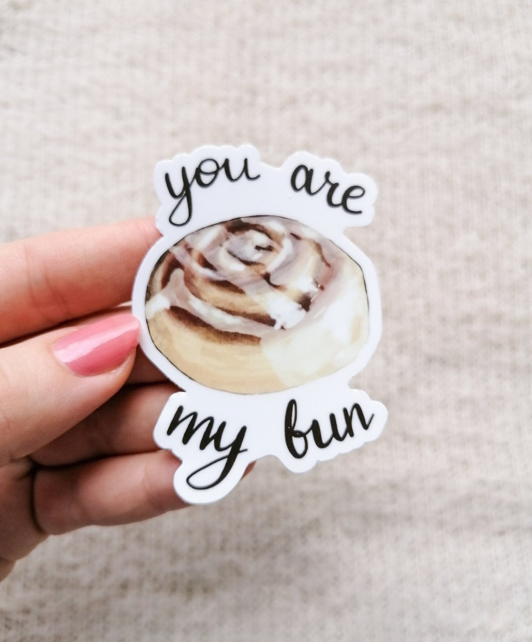 Cinnabon Sticker, Food Sticker, Love Laptop Decal, Cinnamon Bun Sticker ...