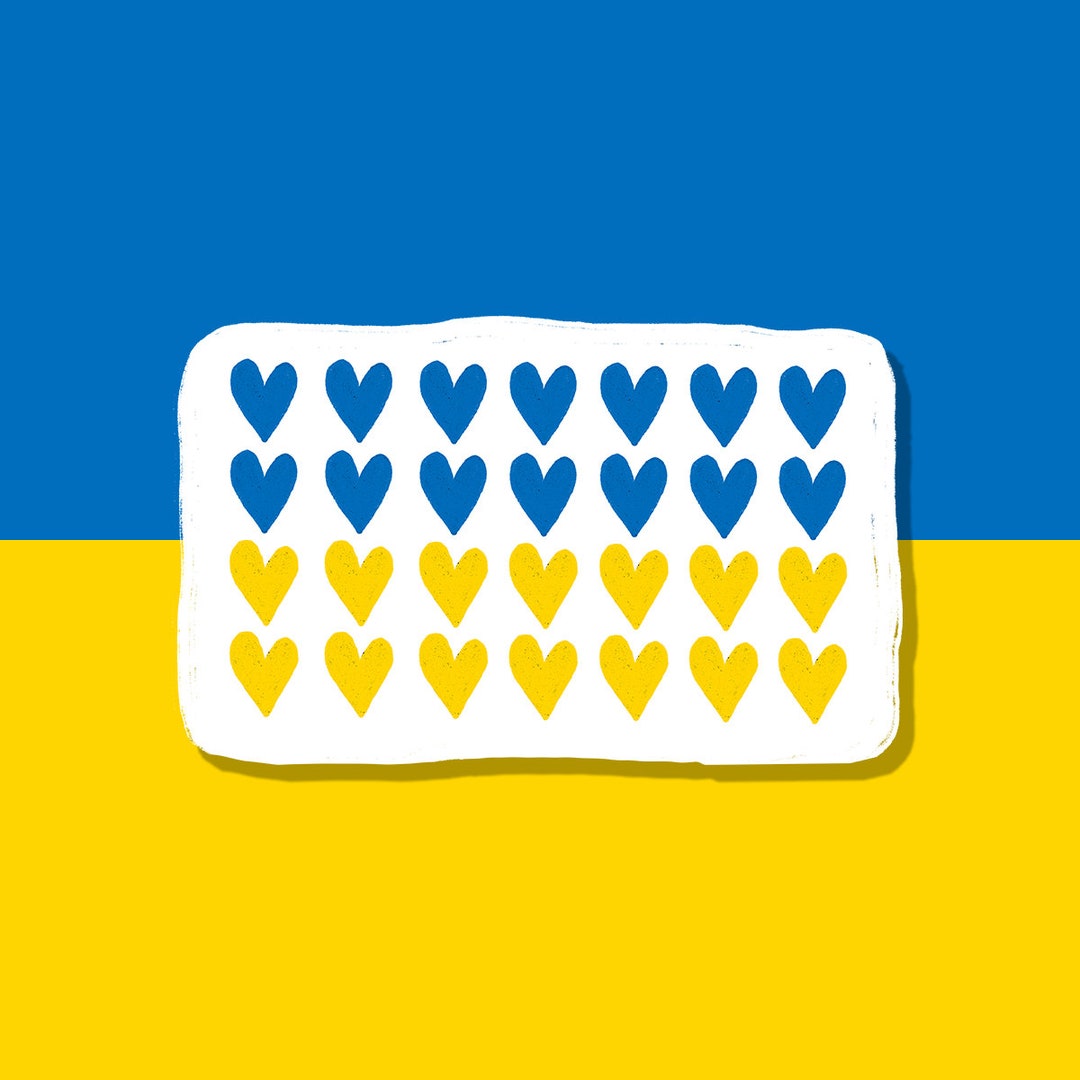 Support Ukraine Flag Sticker, Support Ukraine Sticker, Stop War Ukraine ...
