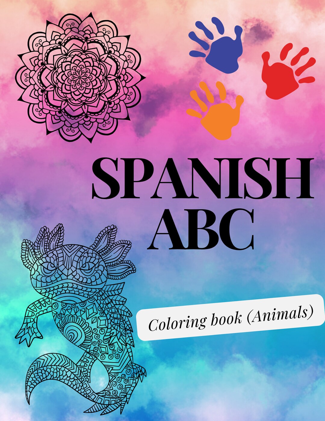 Adult Spanish ABC Coloring Book (animals) - Mandala Style - Etsy