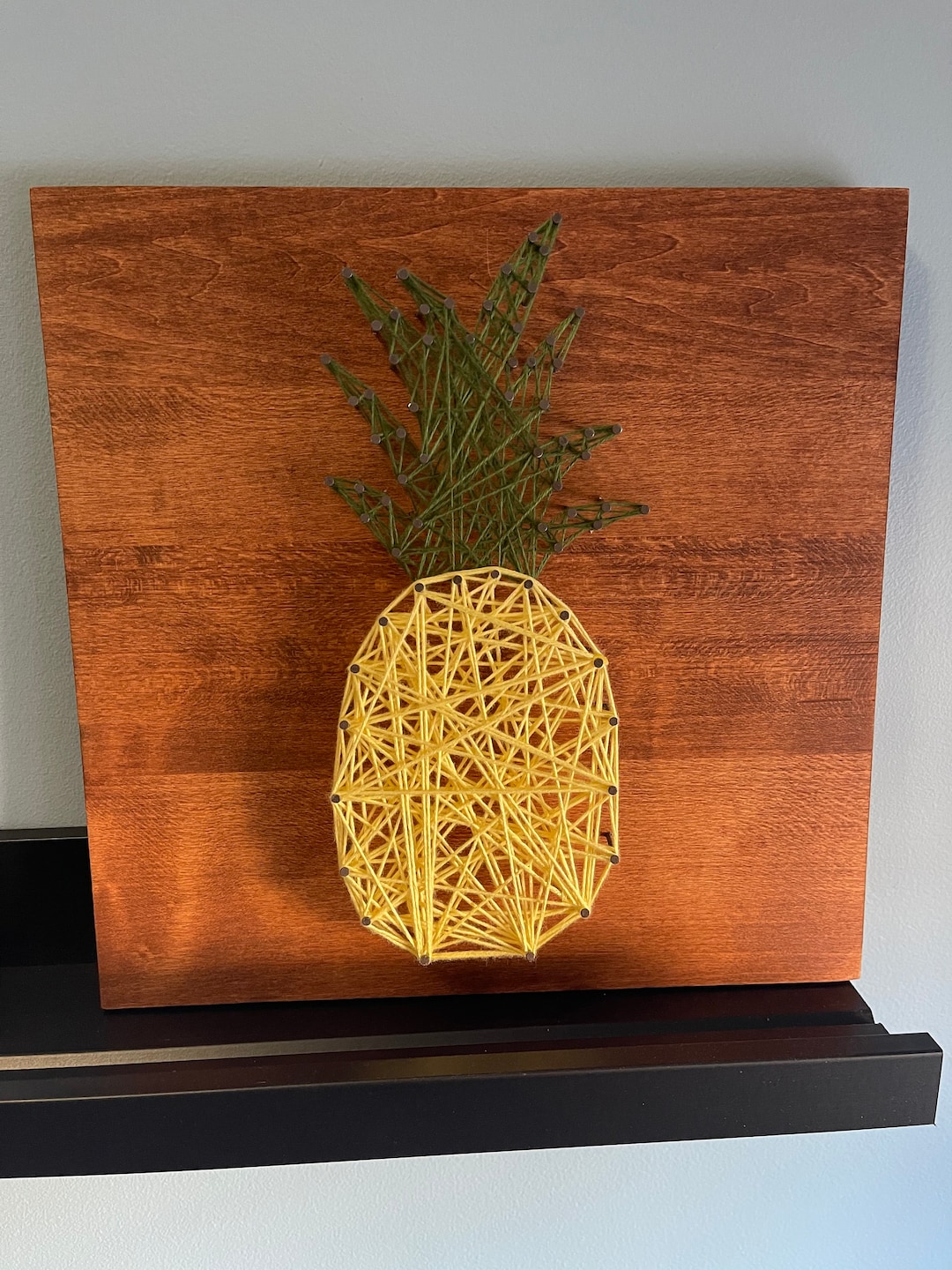 Custom String and Nail Art-wood Wall Decor - Etsy