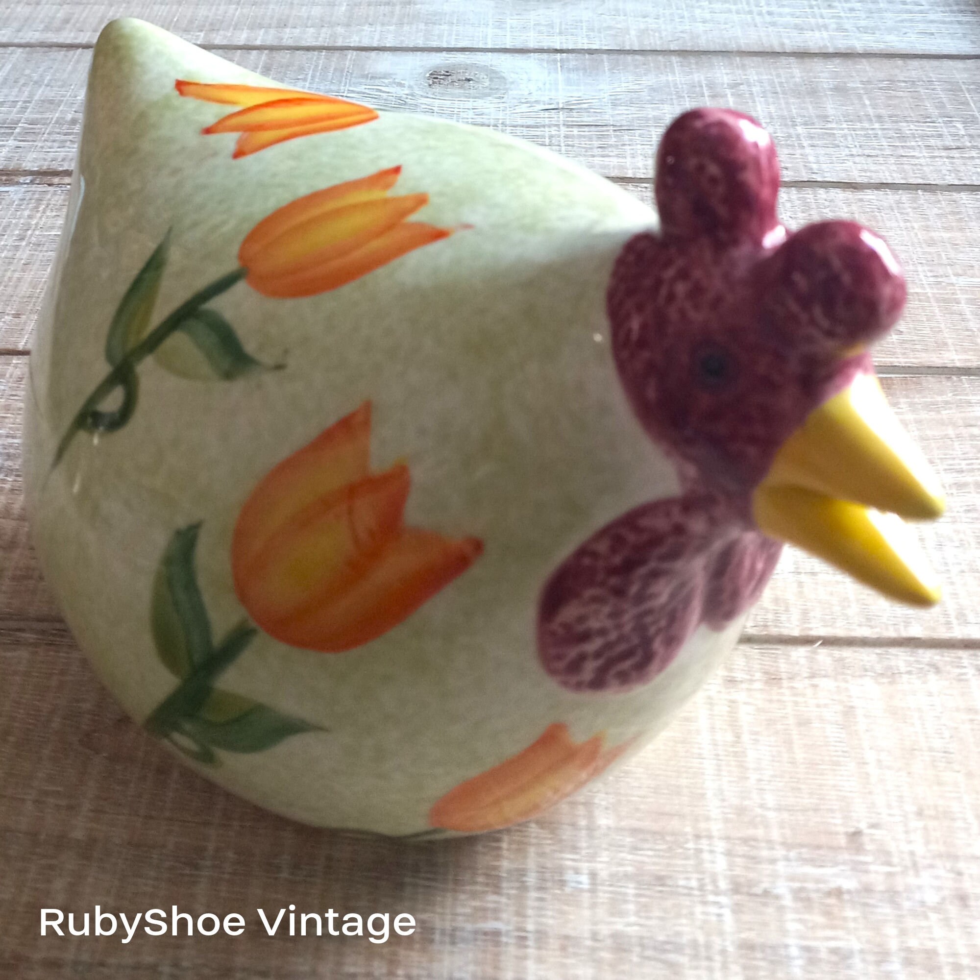 Cluck, Cluck A Kitchen Hen Hand Painted Ceramic Chicken. Multicolored ...
