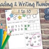 Kindy Prep Mathematics Whole Numbers COUNTING TO 10 Cut and Paste ...