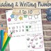 Kindy Prep Mathematics Whole Numbers NUMBERS TO 10 Reading and Writing ...