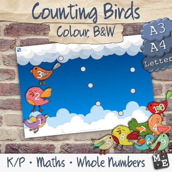 Kindy Prep Mathematics Whole Numbers COUNTING TO 10 | Etsy