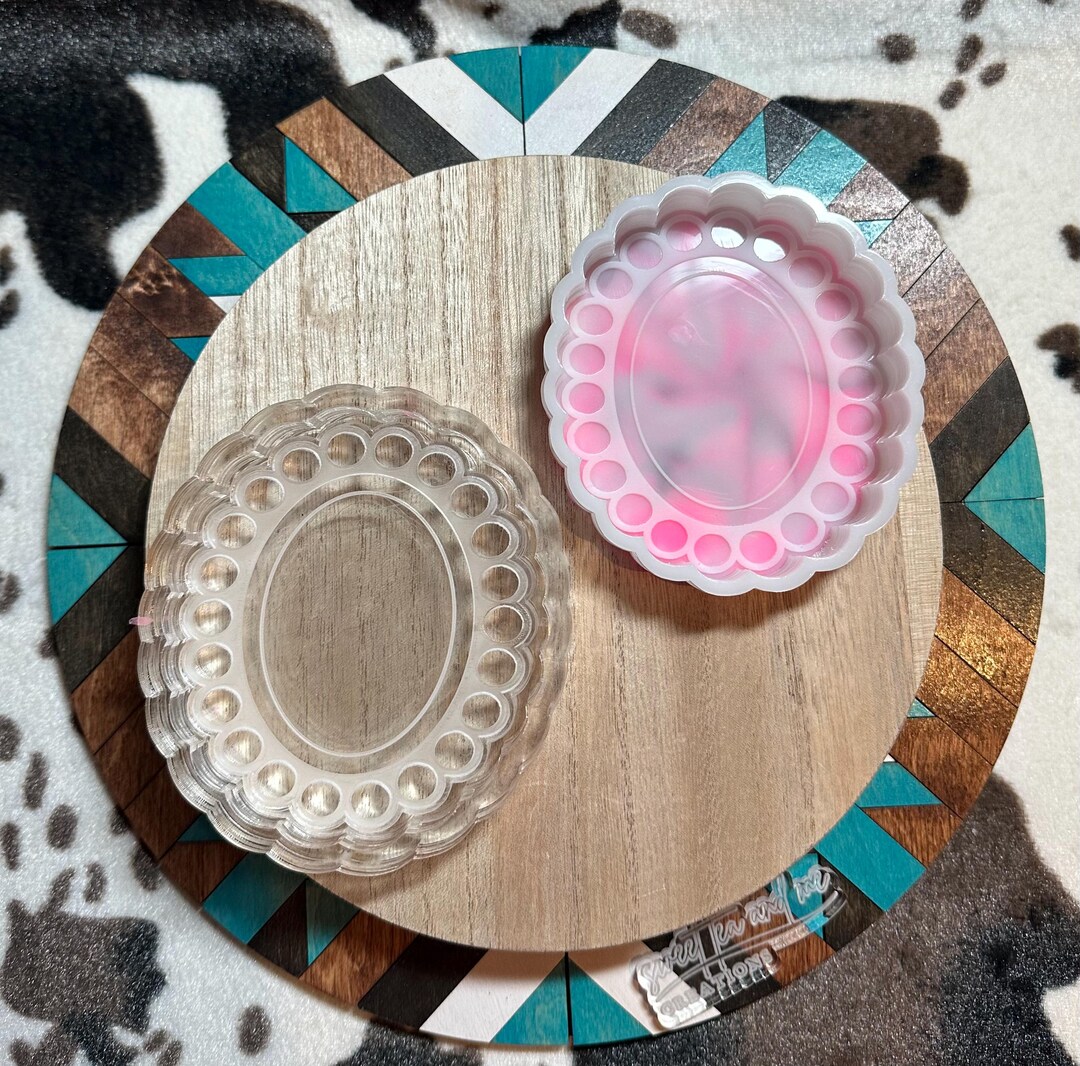 Oval Concho Silicone Mold, Western Freshie Mold - Etsy