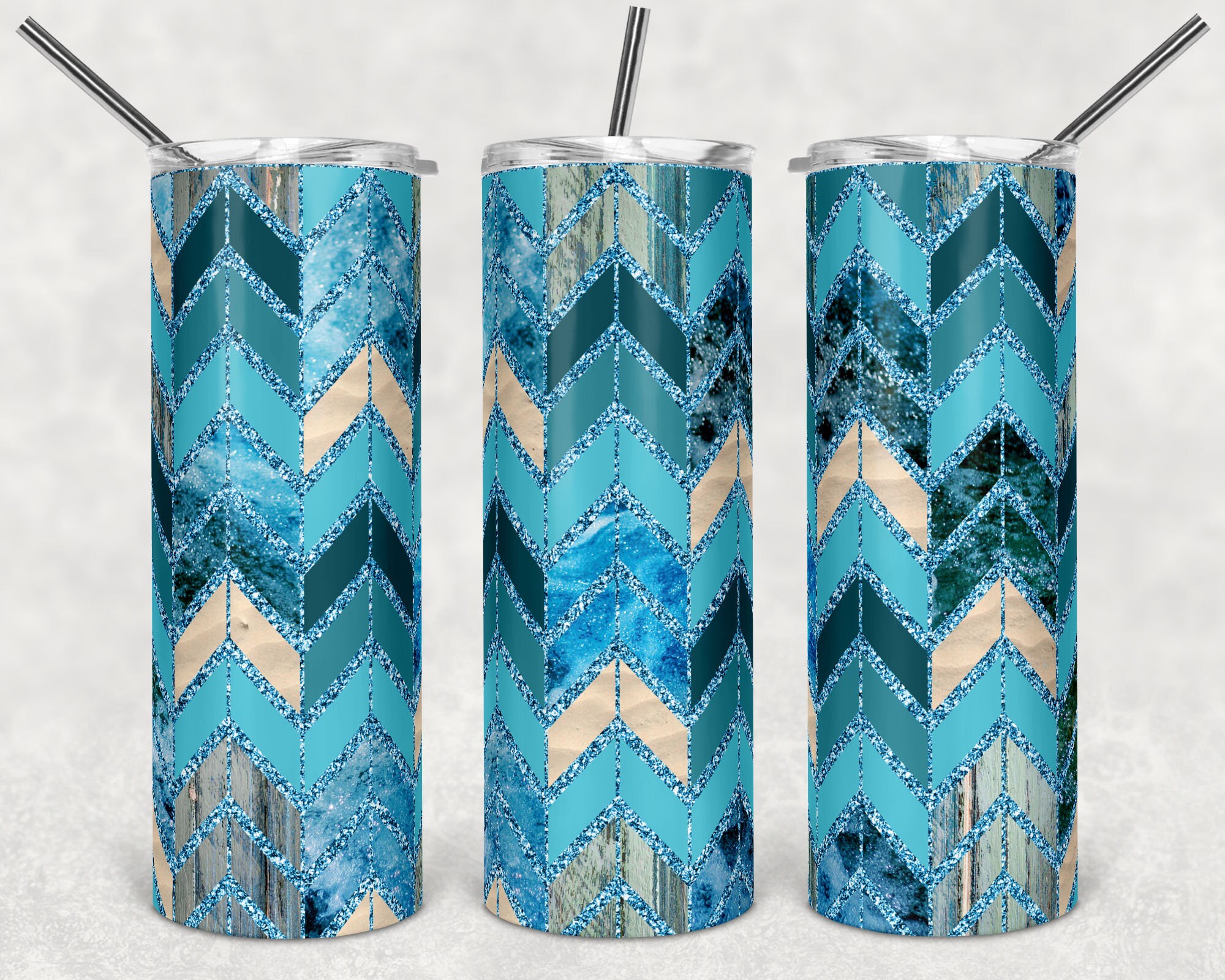 Ocean Sand and Shades of Blue Design 20oz Sublimation Tumbler - Etsy