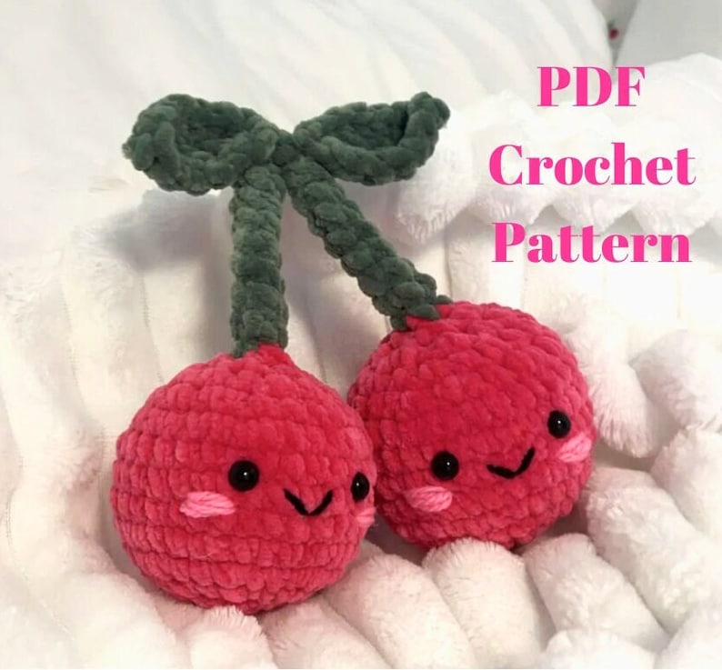 Crochet Cherries Pattern - Etsy