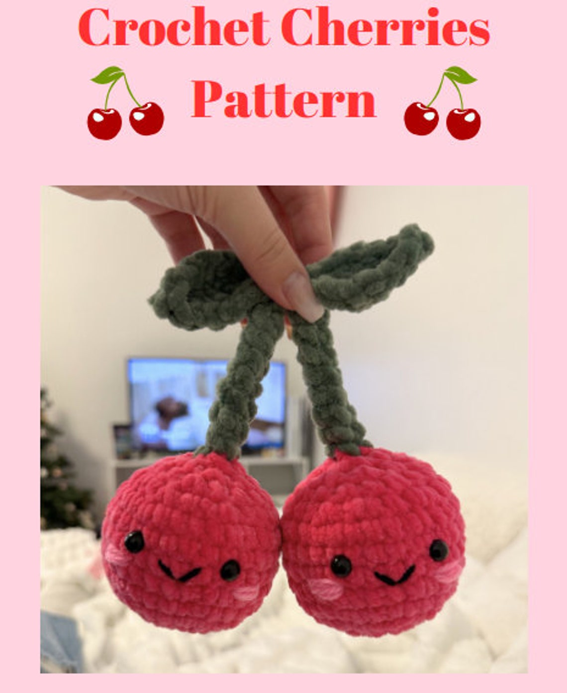 Crochet Cherries Pattern - Etsy