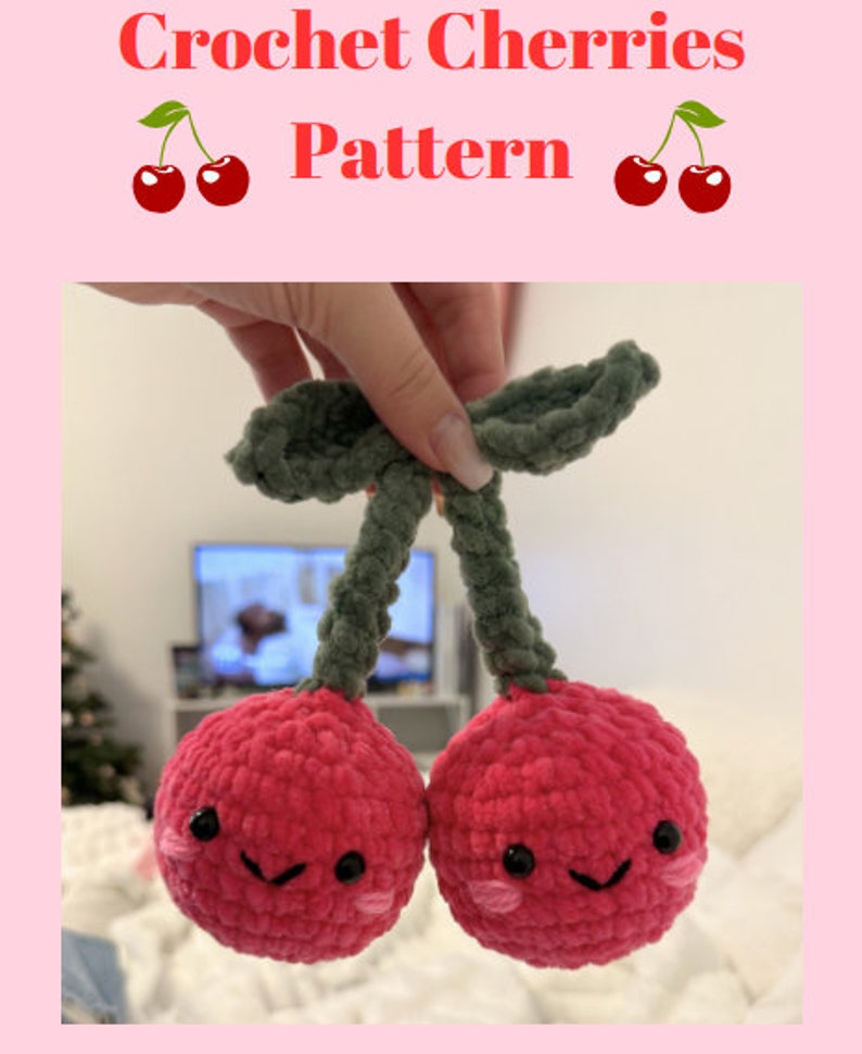 Crochet Cherries Pattern - Etsy