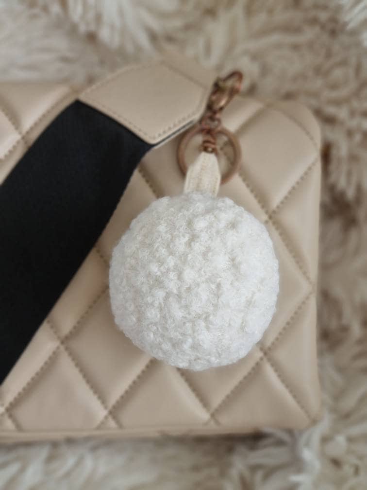 Boucle Pompom Keyring boucle Keyring Boucle Bouclé Pom - Etsy