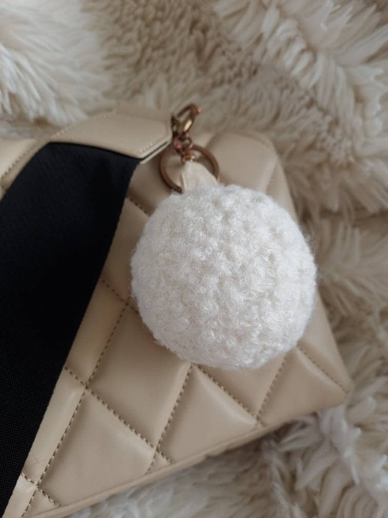 Boucle Pompom Keyring boucle Keyring Boucle Bouclé Pom - Etsy