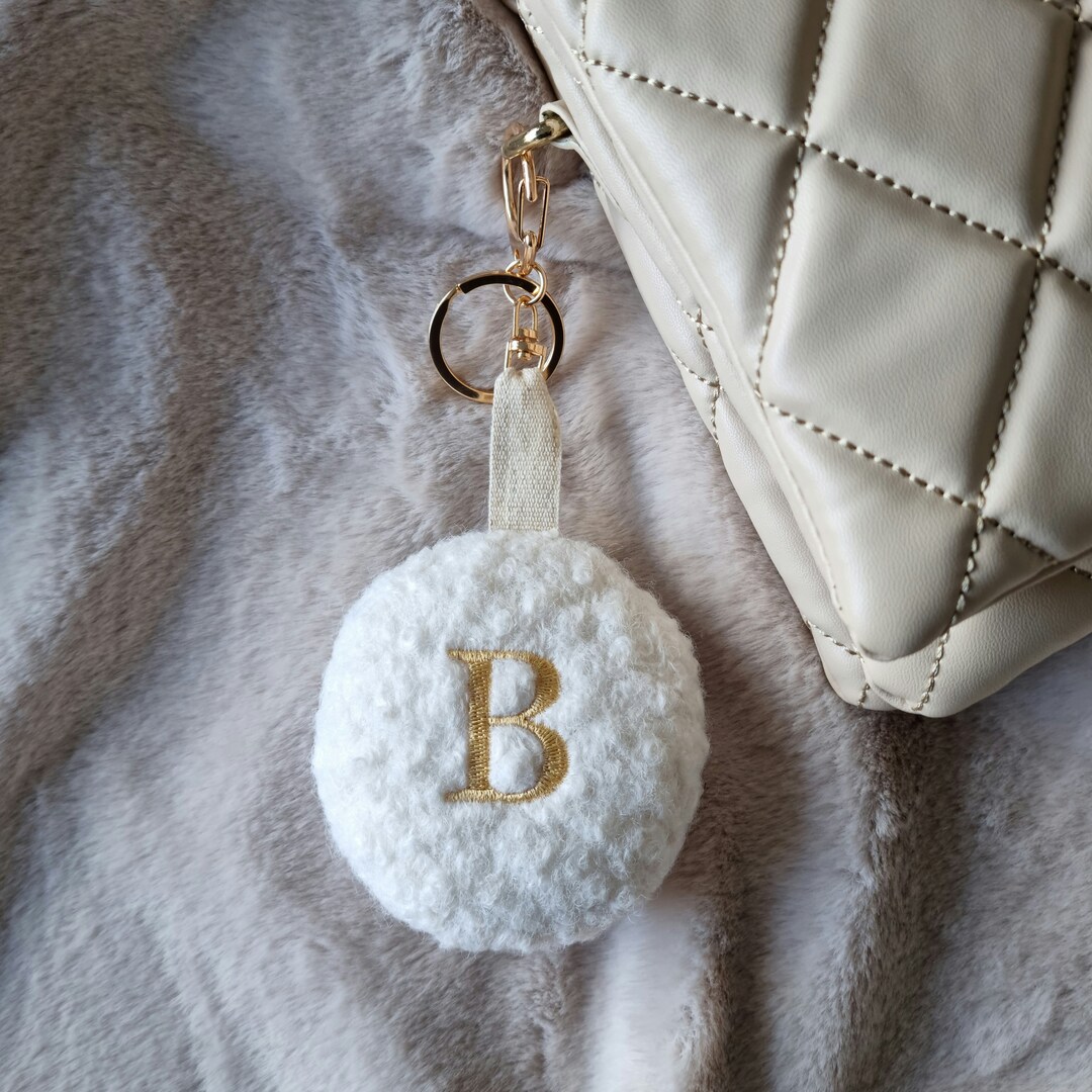 Boucle Pompom Keyring boucle Keyring Boucle Bouclé Pom - Etsy