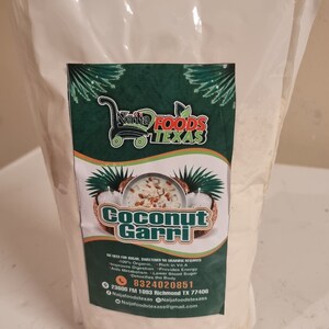 Organic Coconut Garri Snack, Crunchy & Sweetened - Etsy