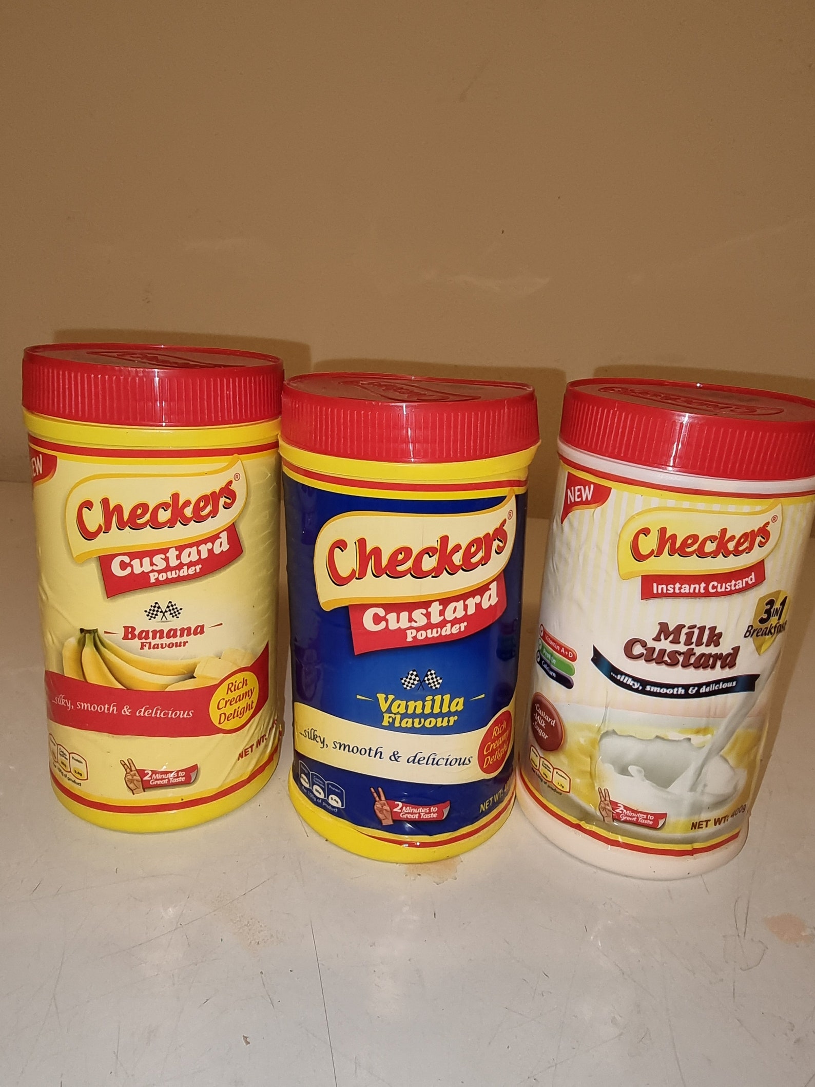 Checkers Custard 400g Banana/vanilla/milk Flavor - Etsy