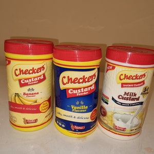 Checkers Custard 400g Banana/vanilla/milk Flavor - Etsy
