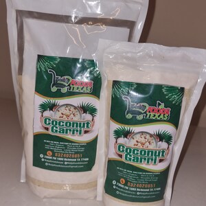 Organic Coconut Garri Snack, Crunchy & Sweetened - Etsy