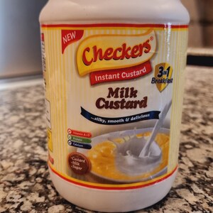 Checkers Custard 1kg/2kg /3 Flavors Vanilla/milk/banana Flavor - Etsy