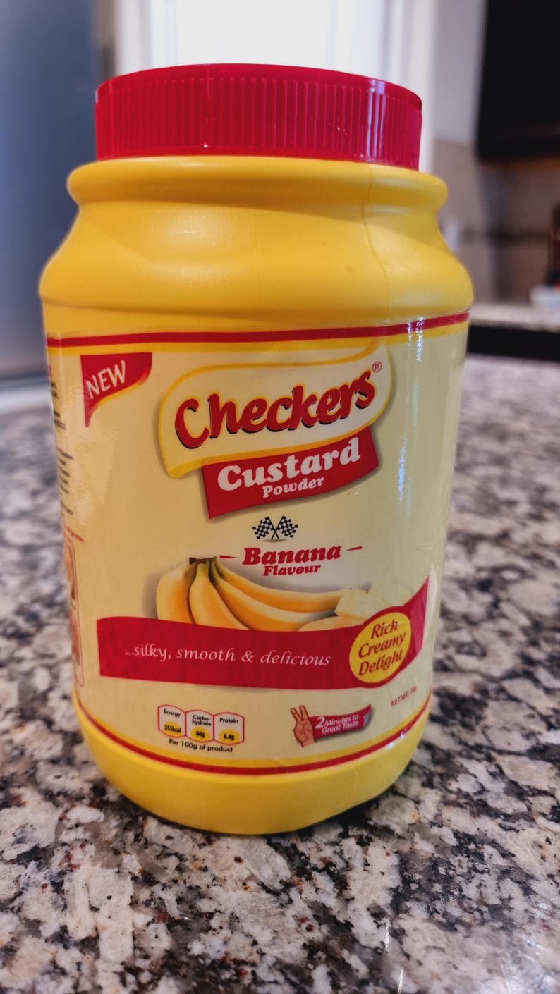 Checkers Custard 1kg/2kg /3 Flavors Vanilla/milk/banana Flavor - Etsy