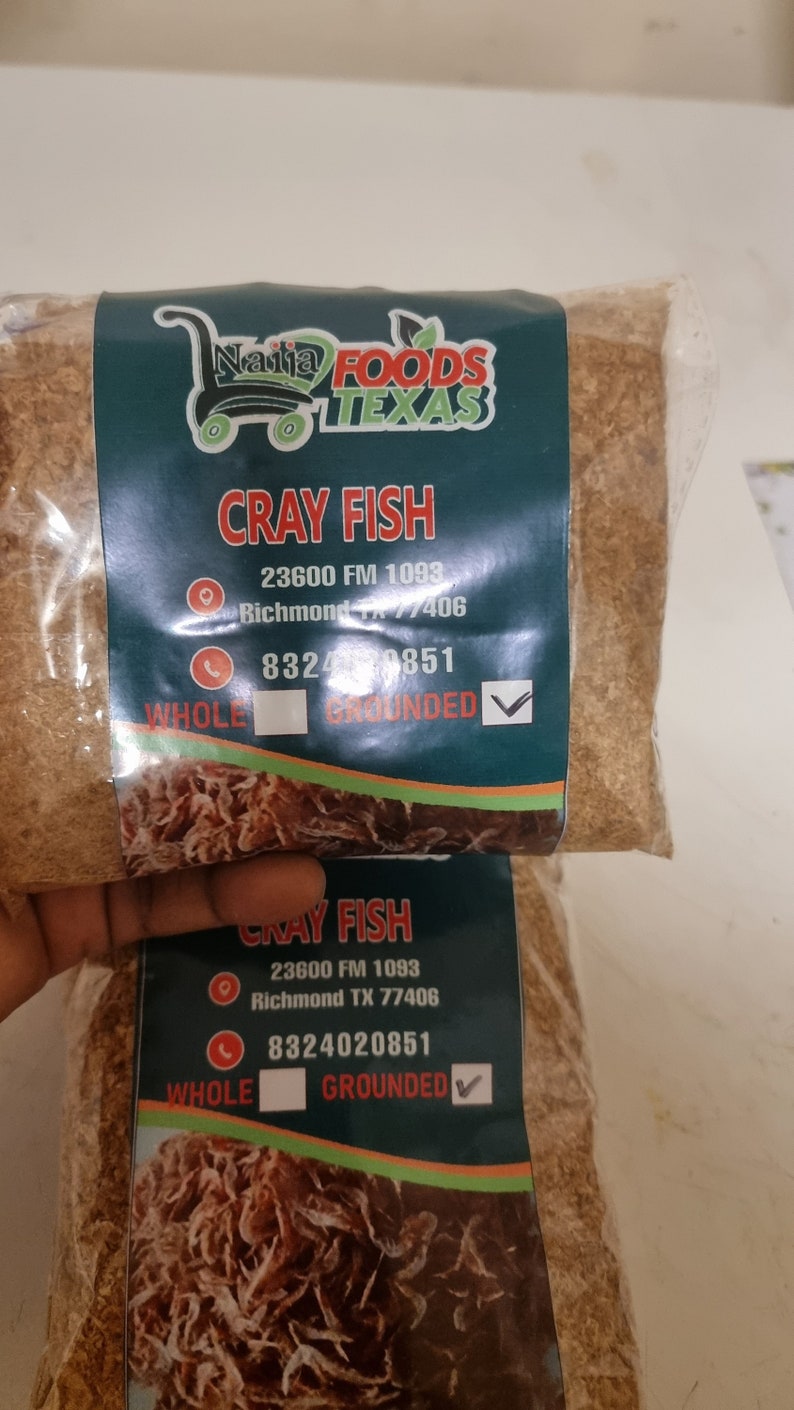 Ede Crayfish: Whole & Blended, Nigerian Seafood (8oz) - Etsy