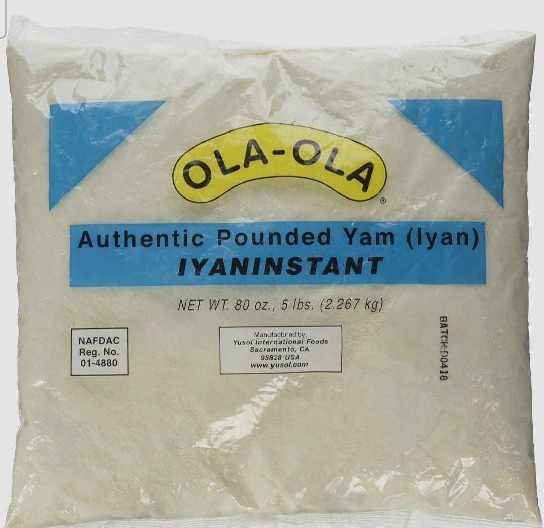 Ola-ola Authentic Poundo Yam Flour (iyan) 2lbs, 5lbs, 10lbs. - Etsy