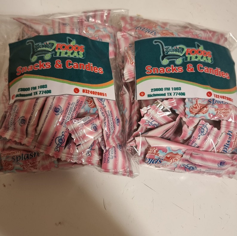 Splash Candy/ Nigeria Strawberry Sweet/ Candy - Etsy