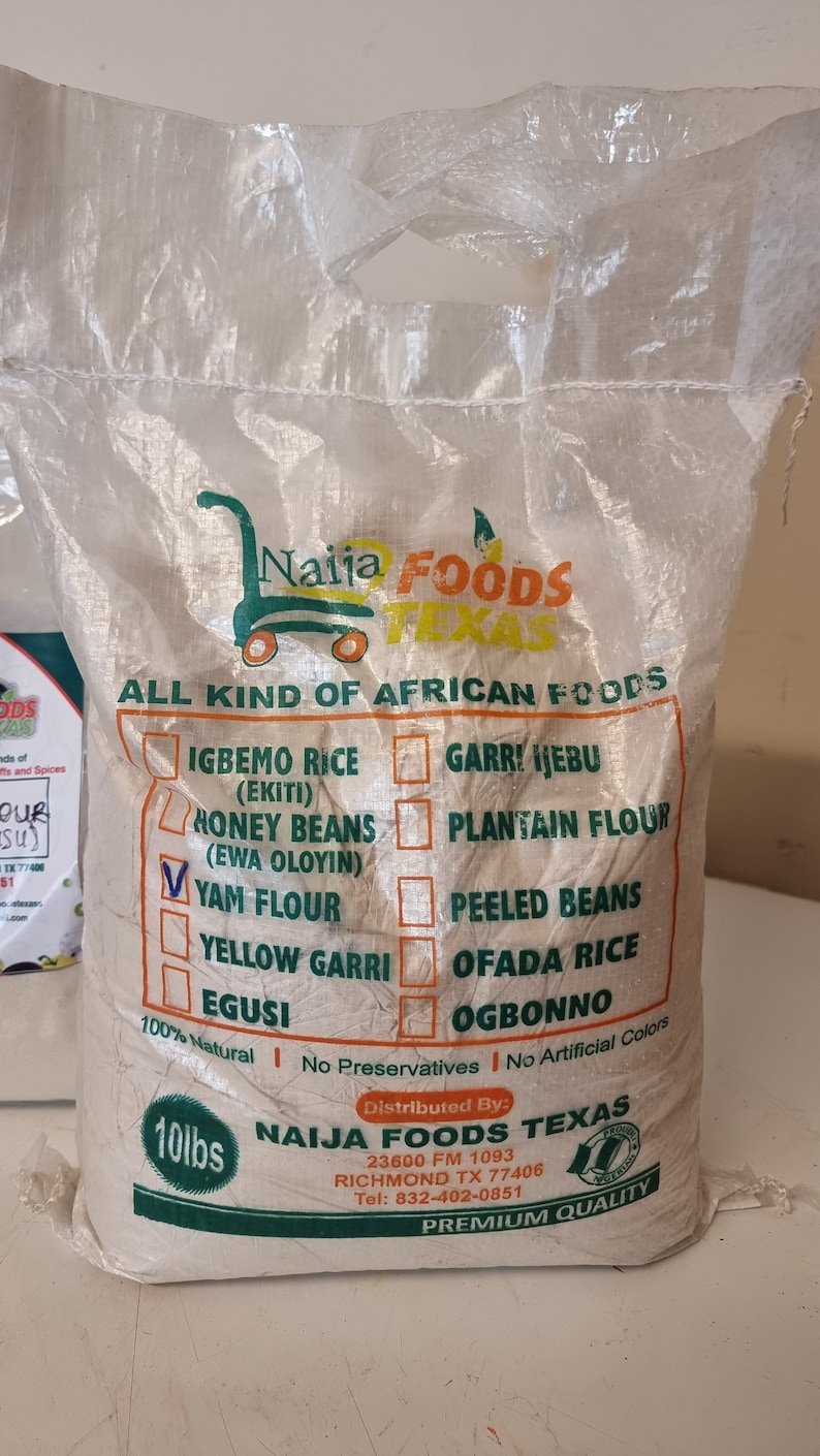 Organic Yam Flour/ Elubo Isu/ Elubo Gbodo. 4lbs - Etsy