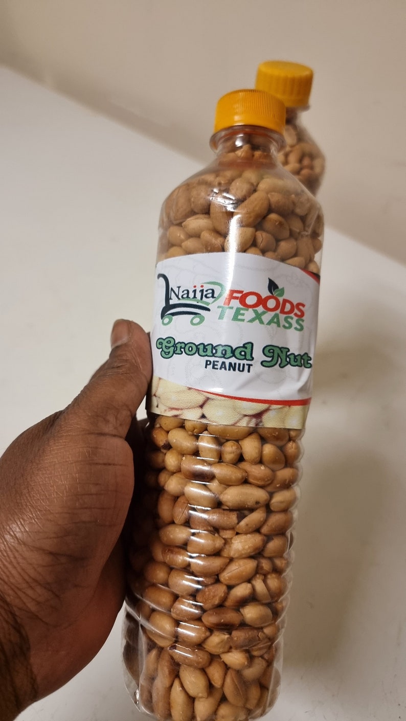 Nigeria Peanut Snack: Fresh Crunchy Groundnuts in Big Bottle - Etsy